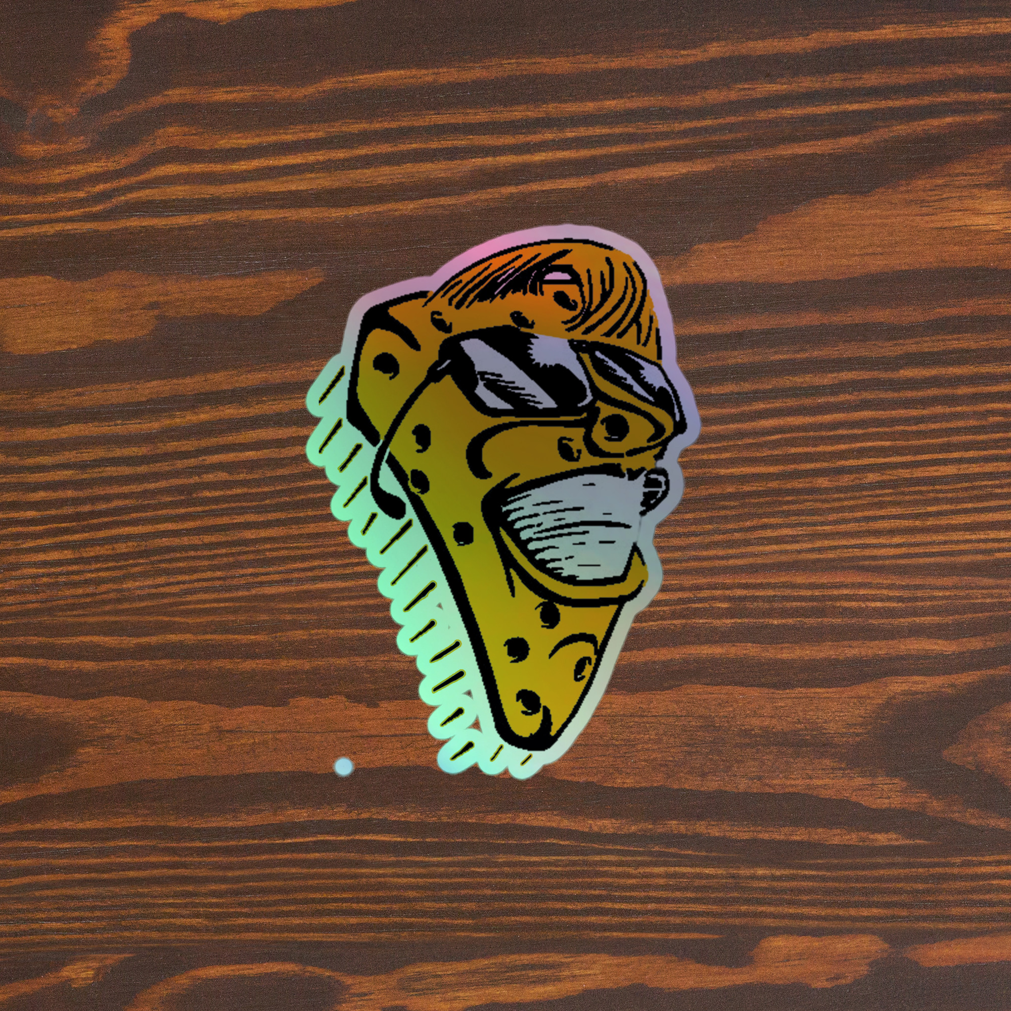 Cheese Guy Holographic Sticker ‣ PACKER Merch & Apparel